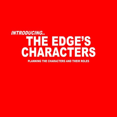 Planning The Characters | PPT