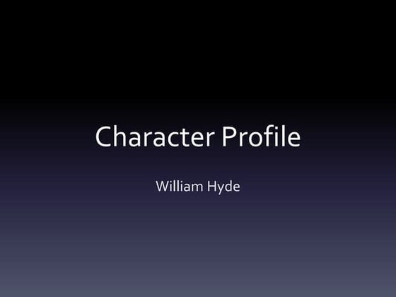 Character Profile: Christian Barker | PPTX
