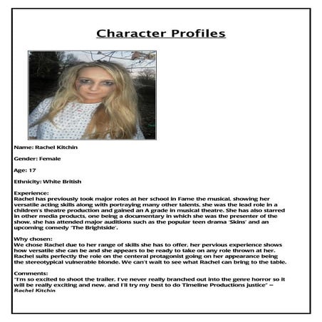 Character profile | PDF