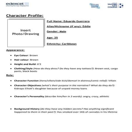 Character profile 5 | PDF