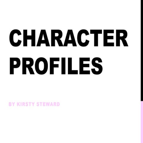 Character profiles | PPTX