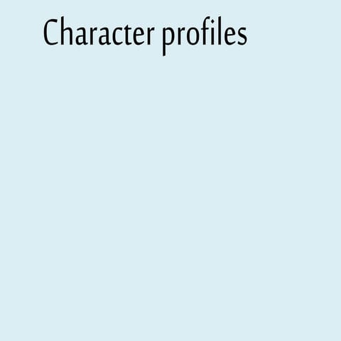 Character profiles | PPTX