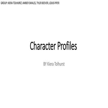 Character Profiles | PPTX