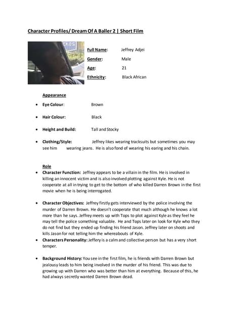 Character profiles jason | PDF