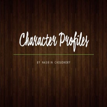 Character Profiles | PPTX