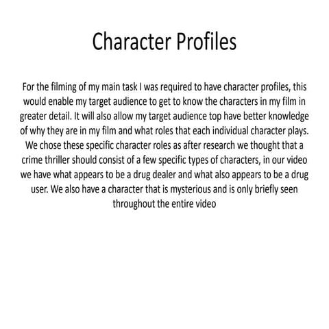 Character profiles | PPT