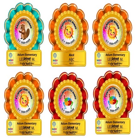 Character Ribbon for Kinder to Grade- 3 .pptx