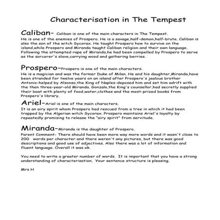 Characters | PDF