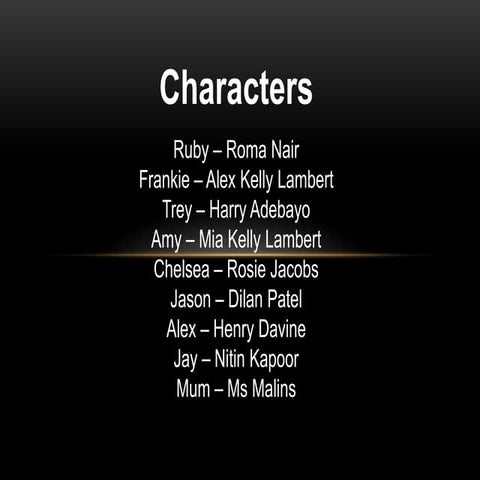 Characters | PPT