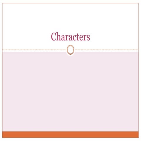 Characters | PPTX