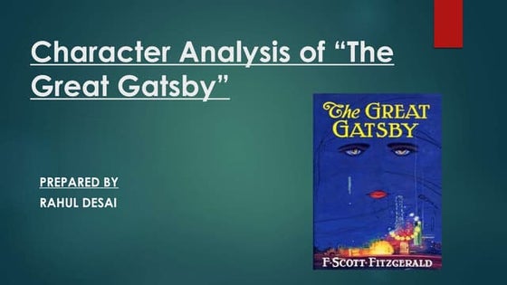 The American Dream and Role of Women In 'The Great Gatsby'.pptx ...