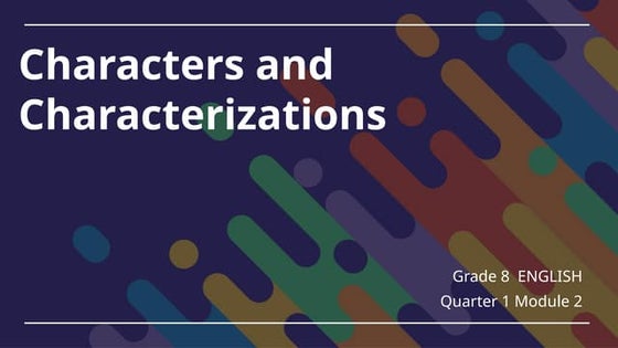 Characters grade 7 | PPTX