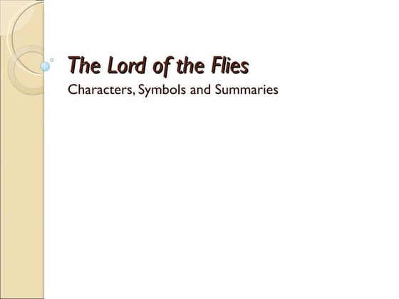 Lord of the flies revision | DOCX