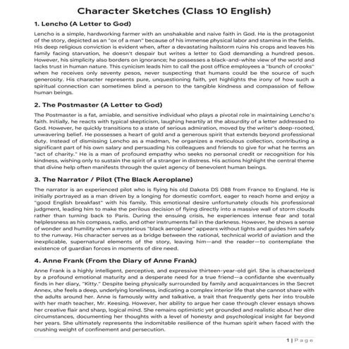 Character Sketches (Class 10 English).pdf