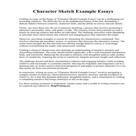 Character Sketch Example Essays.pdf