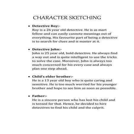 Character profiling | DOCX