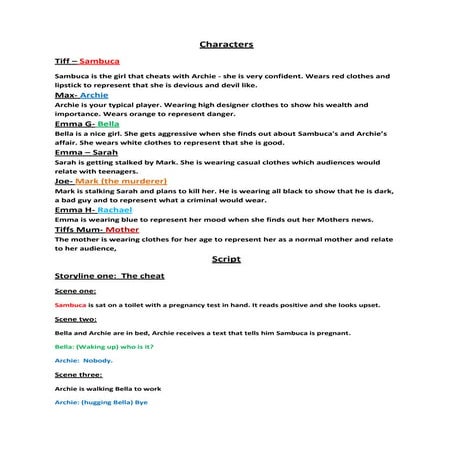 Characters & script | PDF