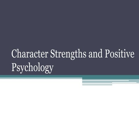 Character strengths 2 | PPTX