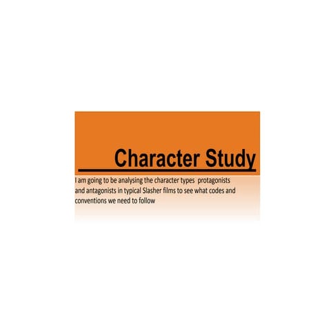 Character study | PPTX