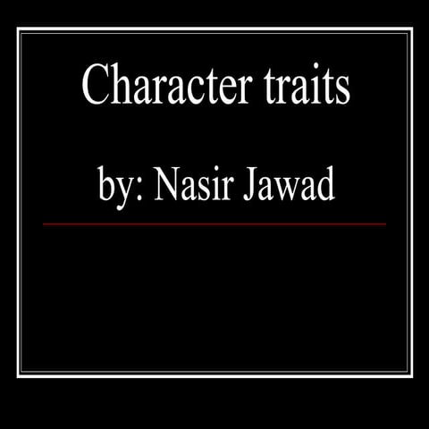 Character traits | PPT