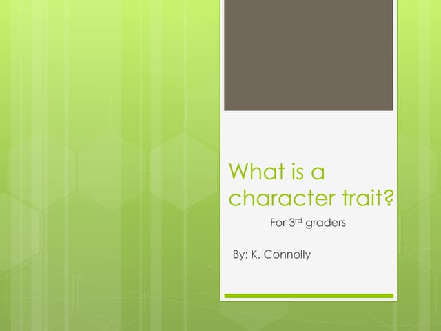 Character and characterization | PPTX