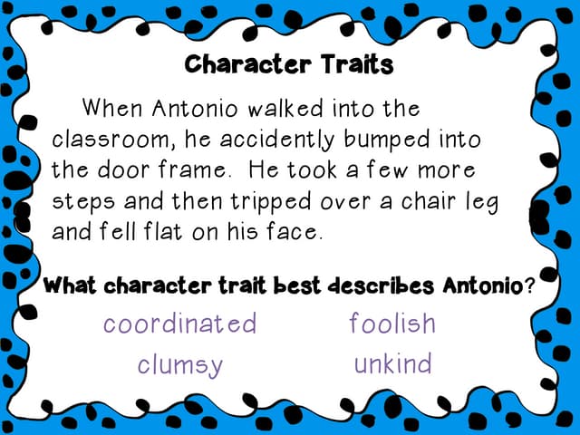 Character and characterization | PPTX