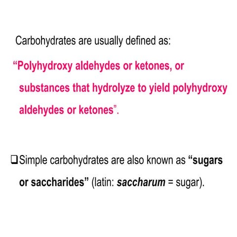 Carbohydrates | PPTX | Desserts and Baking | Food & Drink