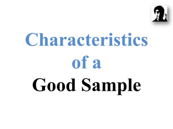 Concept of Sample & Universe | PPT