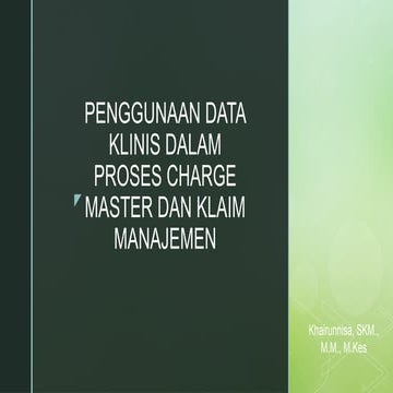 Charge Master Klaim Manajemen. .pptx