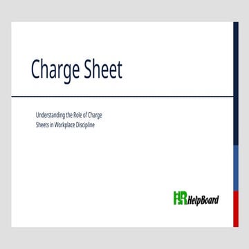 Charge Sheet Format, Charge Sheet Sample | PPTX