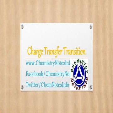 Charge transfer transition | PPTX