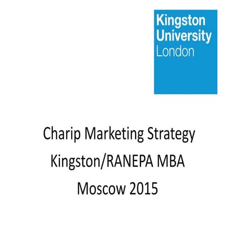 Charip marketing strategy | PPTX | Marketing and Advertising | Business