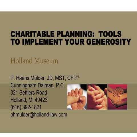 Charitable Planning Presentation | PPTX