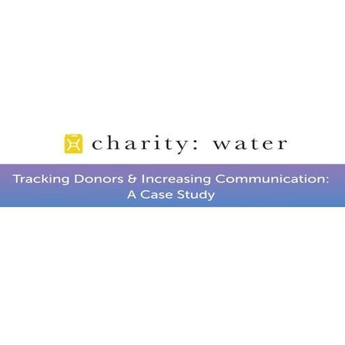 charity water Case Study | PDF