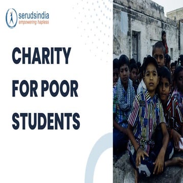 Charity for Poor Students | PPTX