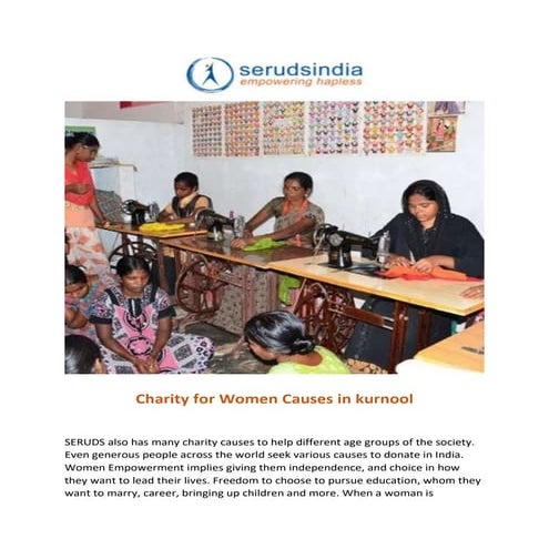 Charity for Women Causes in kurnool | PDF