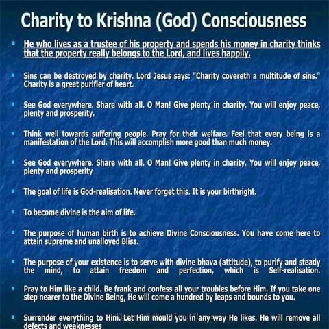 Charity To Iskcon | PPT
