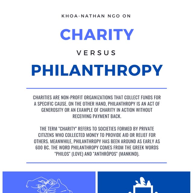 Charity v. Philanthropy Infographic | PDF