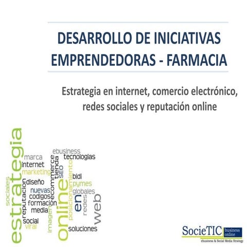Iniciativas emprendedoras sector farmacia | PPTX