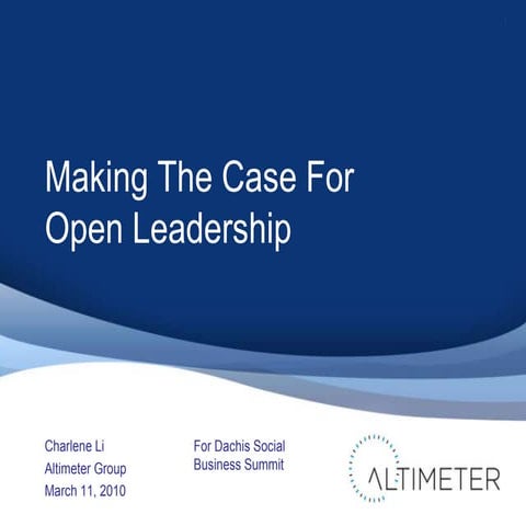 Charlene Li at SBS2010 | PPTX