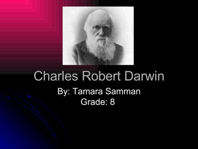 Natural selection of Charles Darwin | PPTX