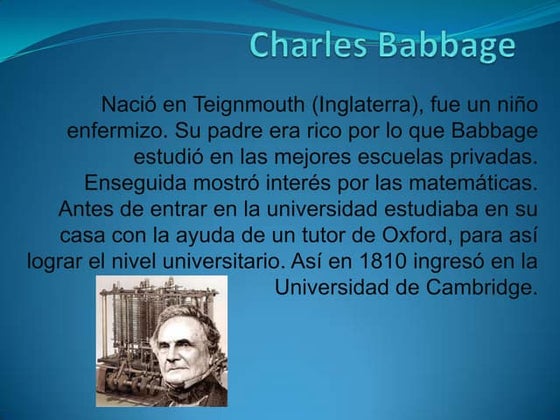 Charles babbage - Father of Computing. | PPTX