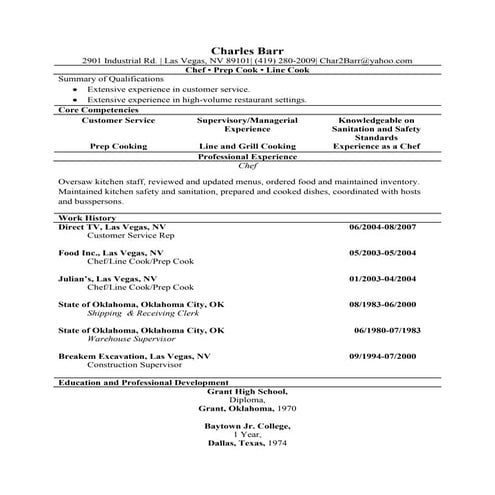 Ch0540 baobao dai cv（english） | DOC