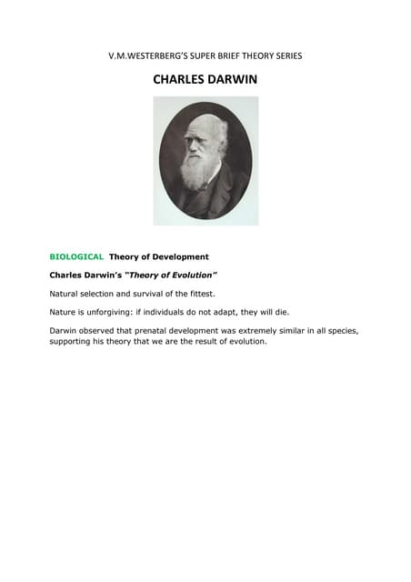 Theories of Evolution | PPT