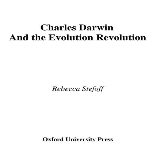 Charles darwin and the evolution revolution full book in pdf Form | PDF
