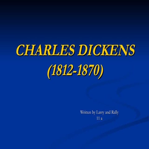 Power point charles dickens | PPTX
