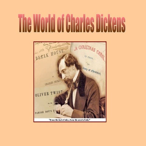 Charles dickens bio and time ppt | PPT | Books and Literature