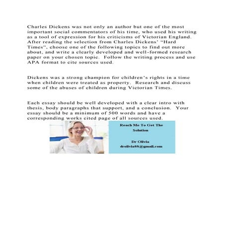 Charles Dickens was not only an author but one of the most important.docx