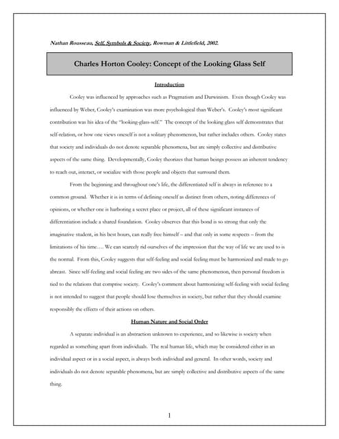 Charles Horton Cooley | PPT