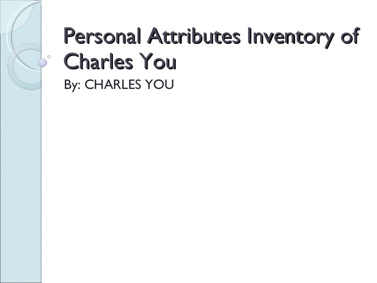 Why Are Personal Attributes Important
